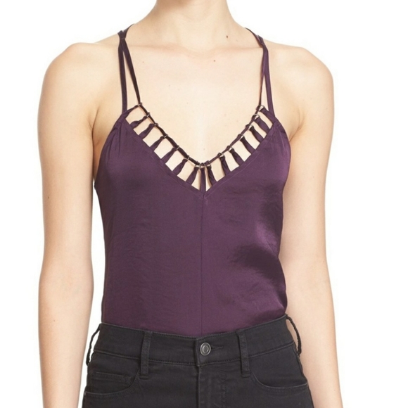 Free People | Tops | Free People Purple Silver Haze Strappy Tank Top ...
